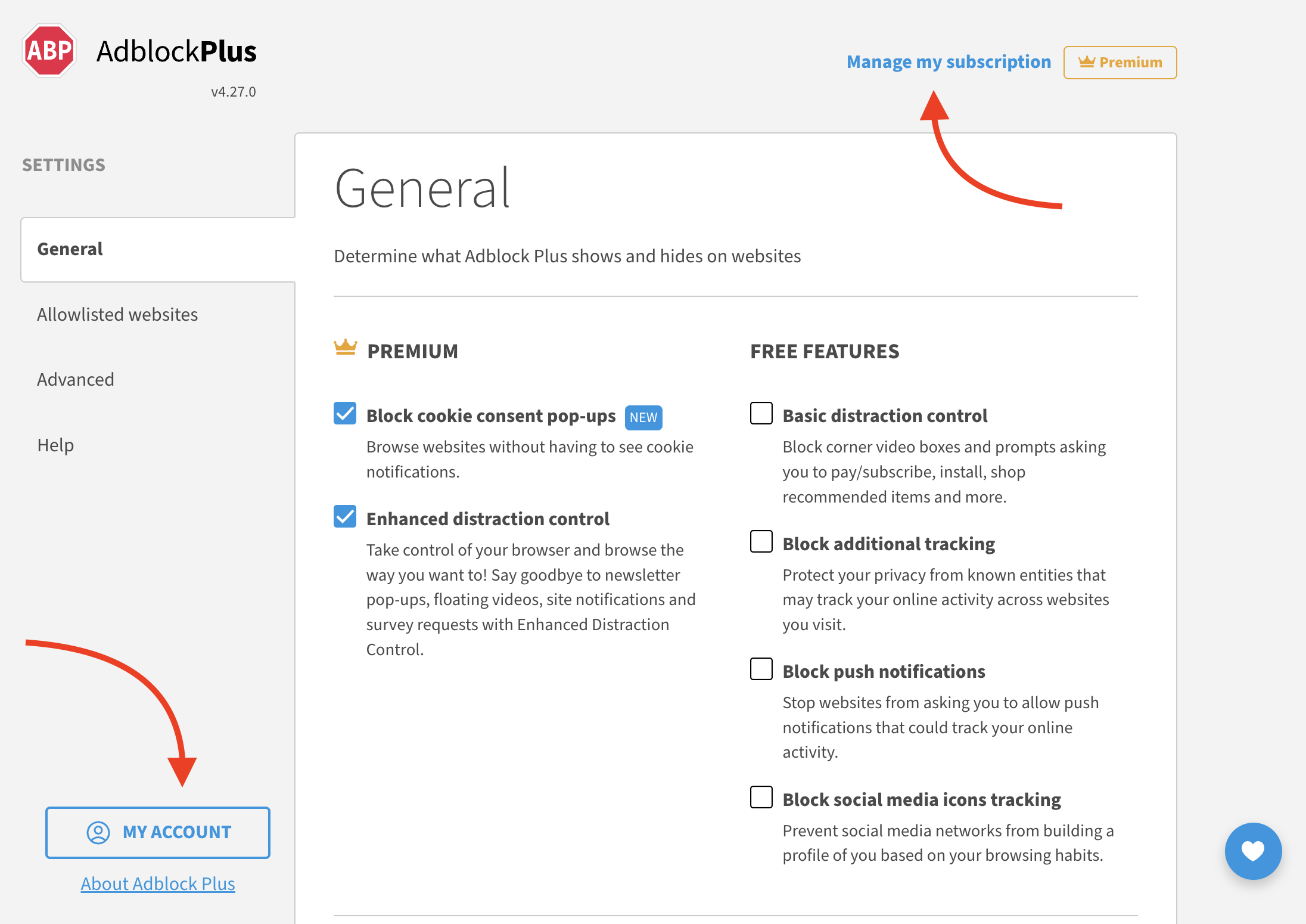Manage your Adblock Plus account – Adblock Plus